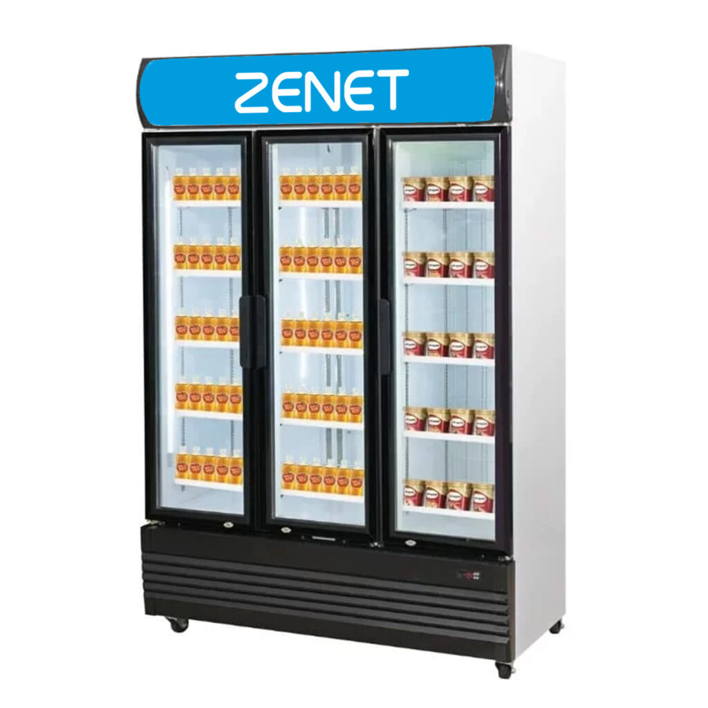 ZENET Upright Chiller Three Doors - Zenet Electronics