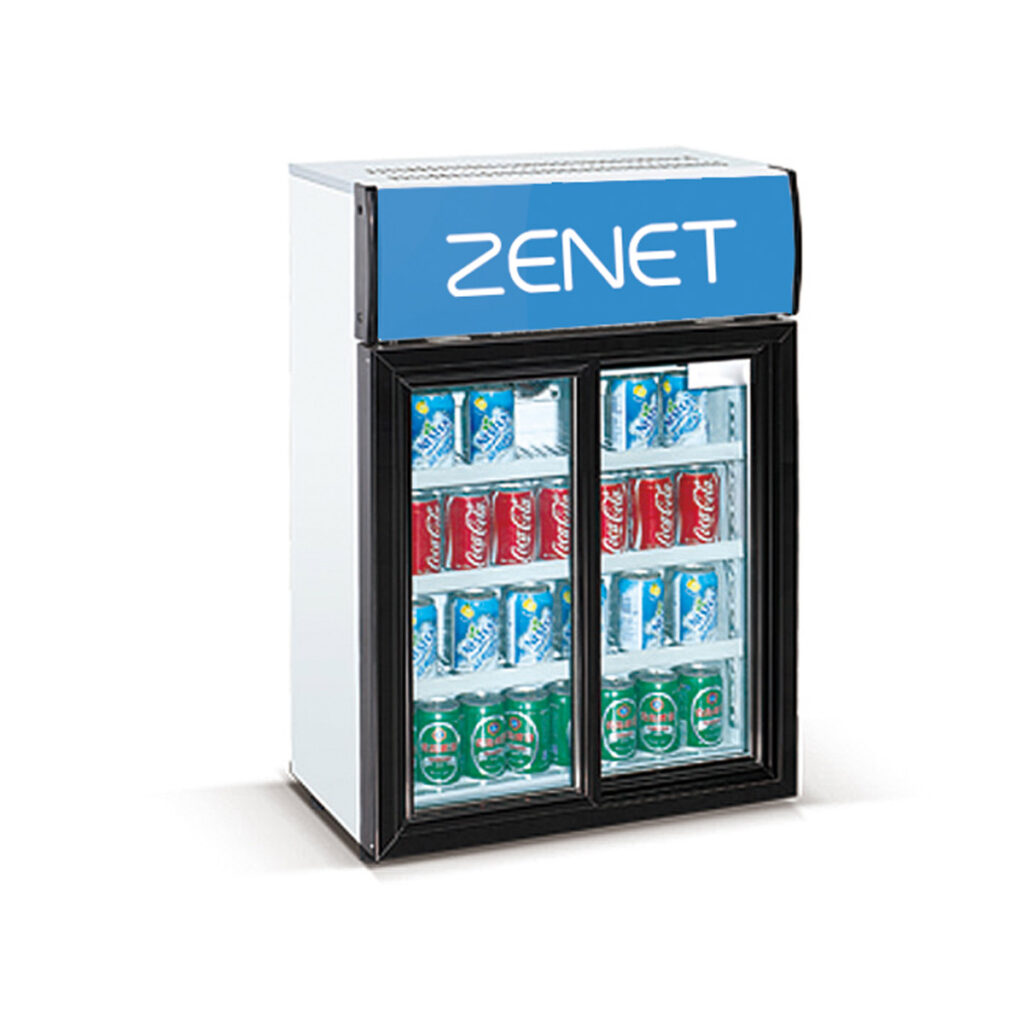 ZENET Upright Bottle Cooler Double Doors 85L - Zenet Electronics