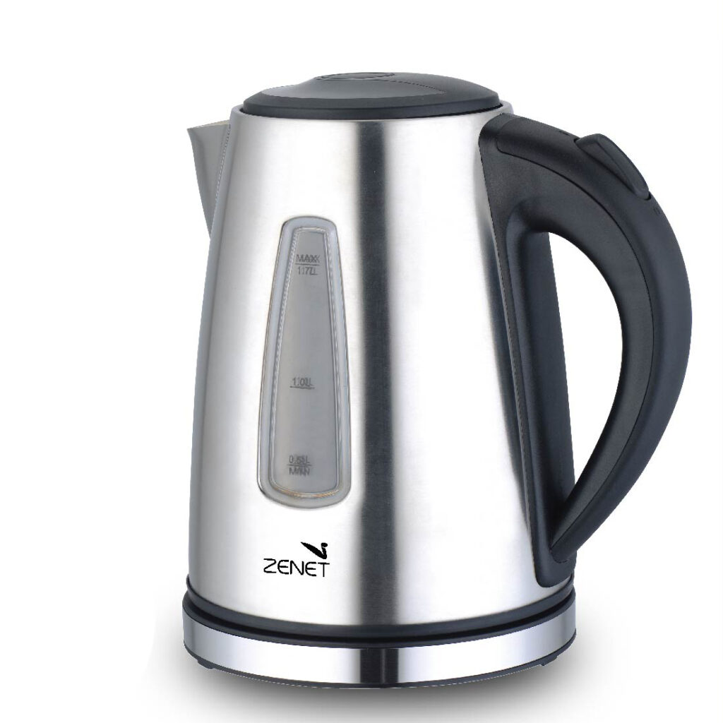 ZENET Stainless Steel Kettle 1.7L - Zenet Electronics