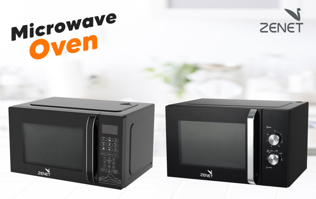 ZENET 30L Digital Microwave Oven Black - Zenet Electronics